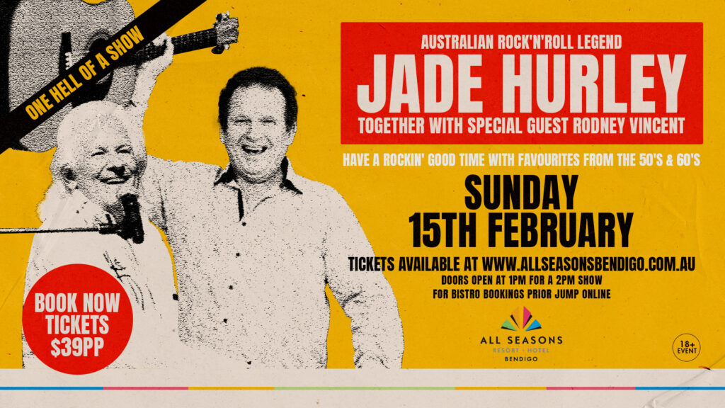 Jade Hurley With Special Guest: Rodney Vincent - All Seasons Hotel ...