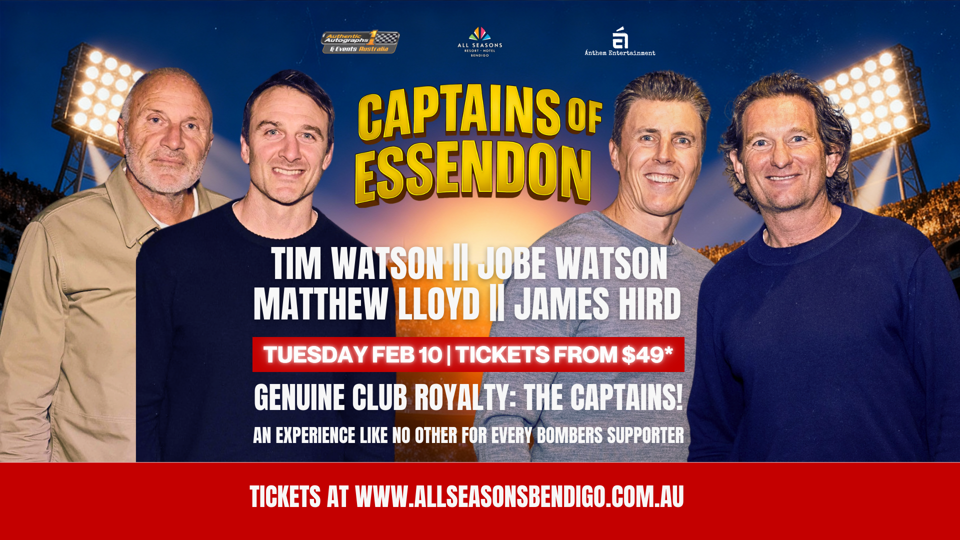 Captains of Essendon - All Seasons Hotel Bendigo Resort & Conference Center